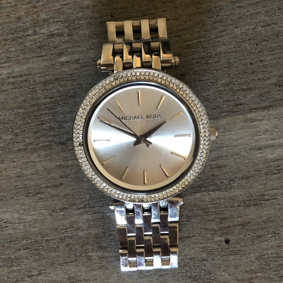 Michael Kors | Accessories | Michael Kors Darci Silvertone Watch | Poshmark